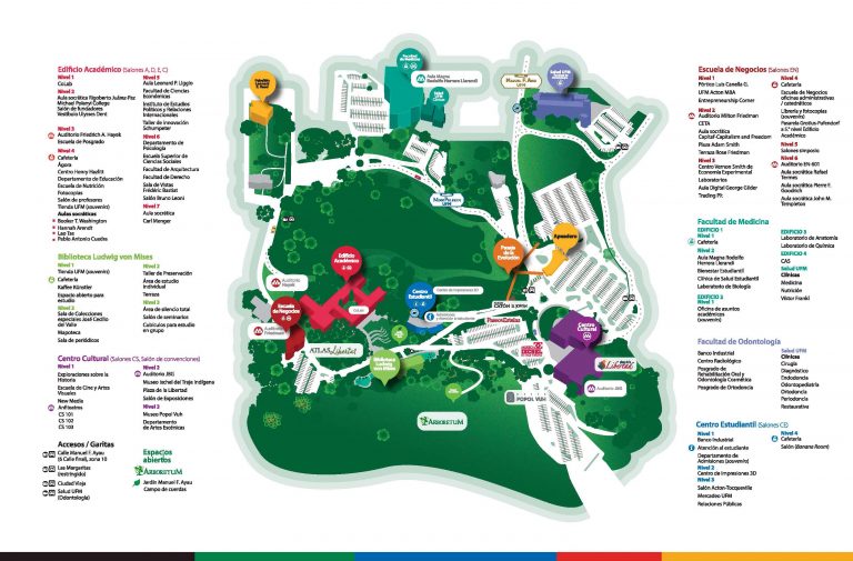 Mapa campus | Universidad Francisco Marroquín